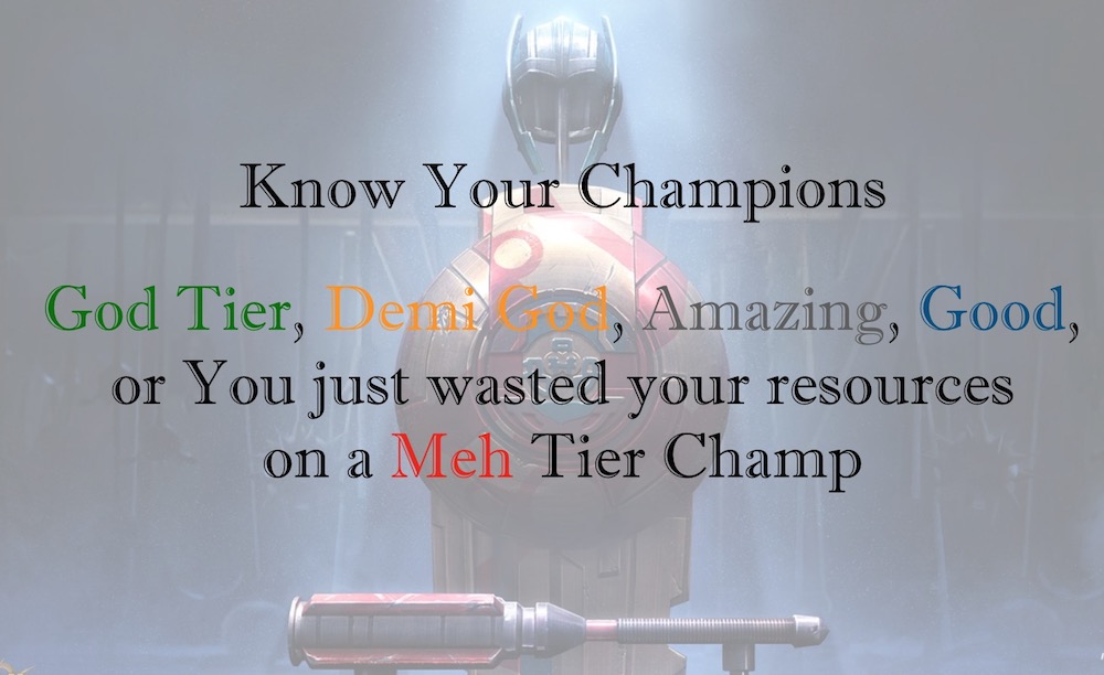Champions Tier List For Offense August 2018 Updated MCOC Guide Champions Tier List For Offense August 2018 Updated MCOC Guide