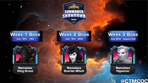 2021 Summoner Showdown Dates and Bosses - Updated - MCOC Guide